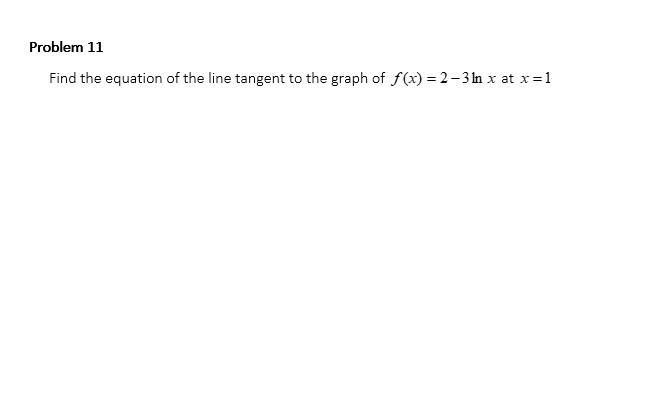 Solved Find the equation of the line tangent to the graph of | Chegg.com