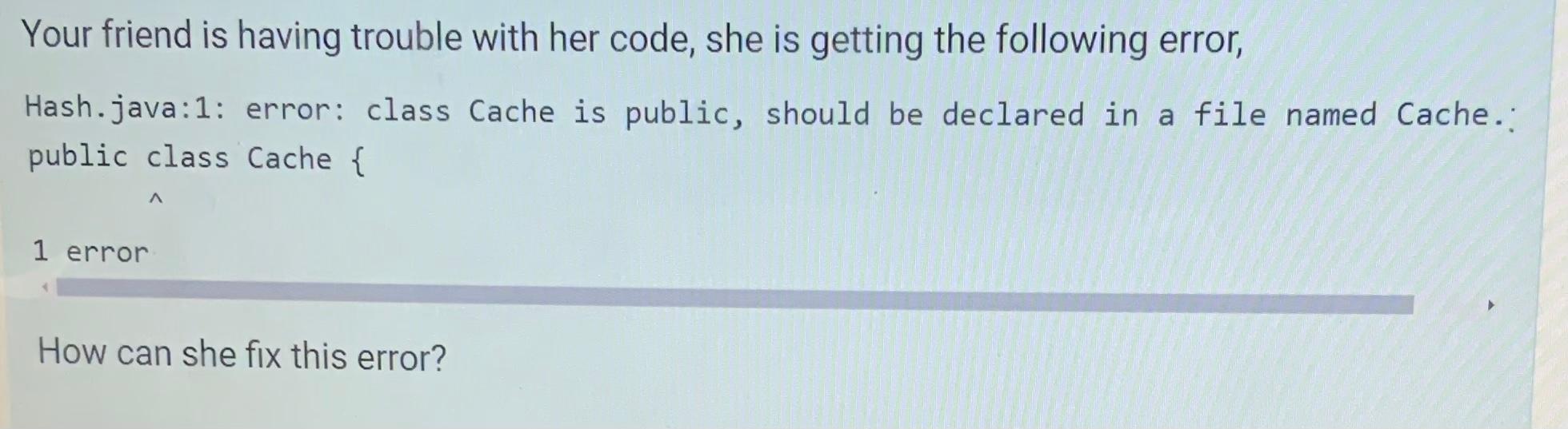 Solved If the file name is "IDontKnow.java" then what is the | Chegg.com