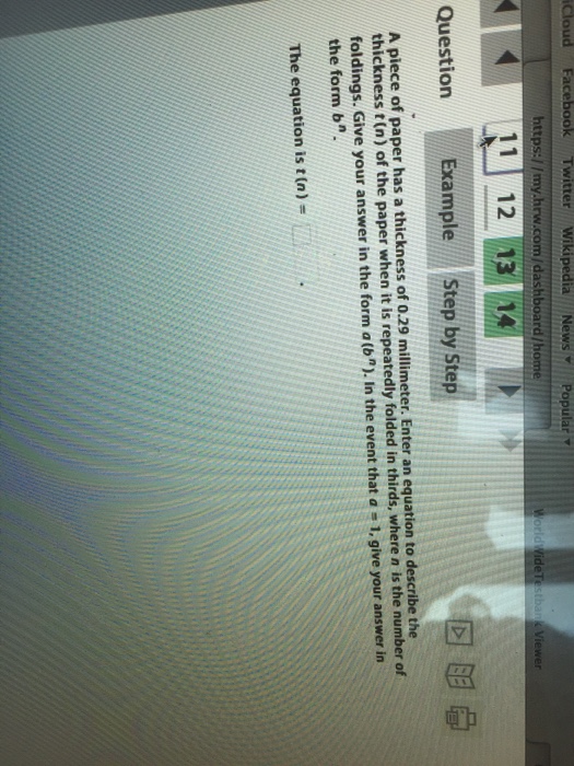 Solved https://my.hrw.com/dashboard/home 12 13 A Question | Chegg.com
