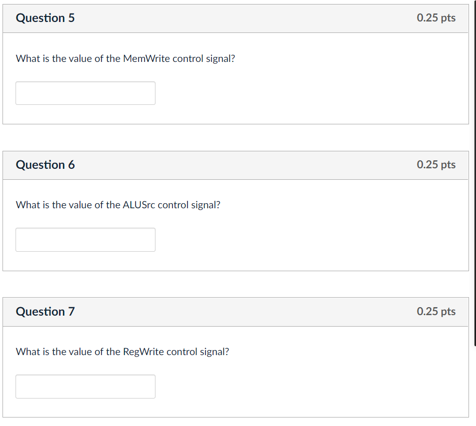 Solved E o 23x Add 4- Add Sum 1 Shift left 1 Instruction | Chegg.com