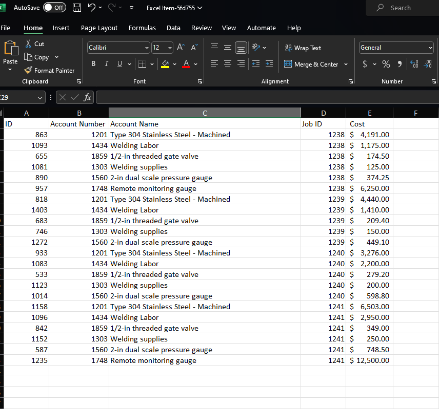 Solved Office 365Question Content AreaData Analytics: Job | Chegg.com