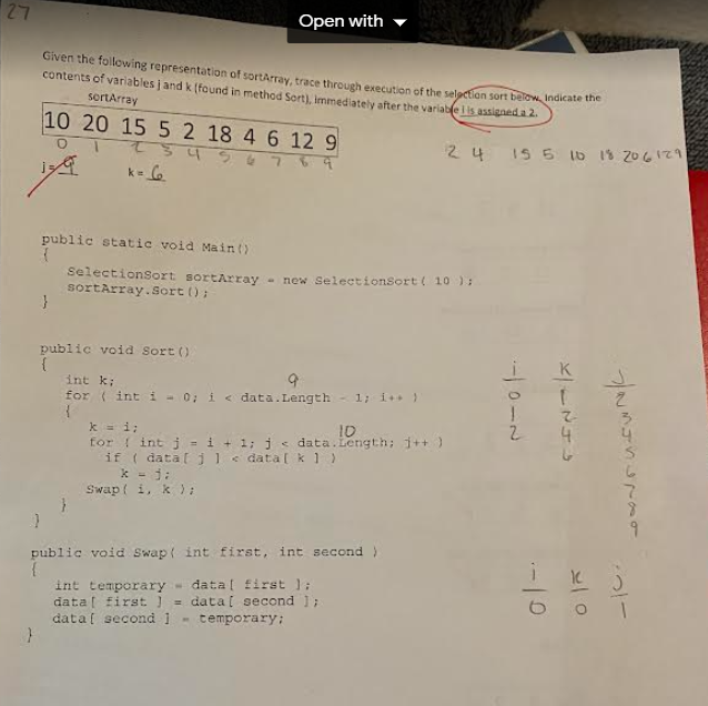 Solved 27 Open with Given the following representation of | Chegg.com