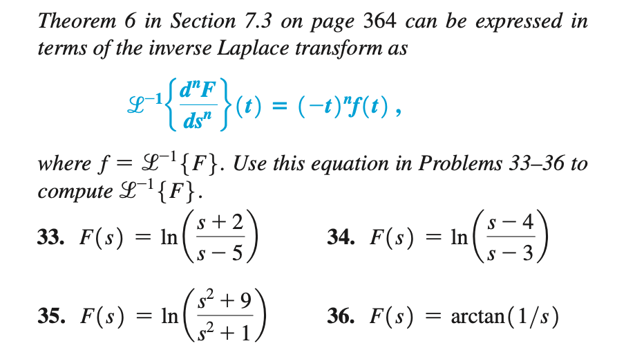 Solved Theorem 6 in Section 7.3 on page 364 can be expressed | Chegg.com