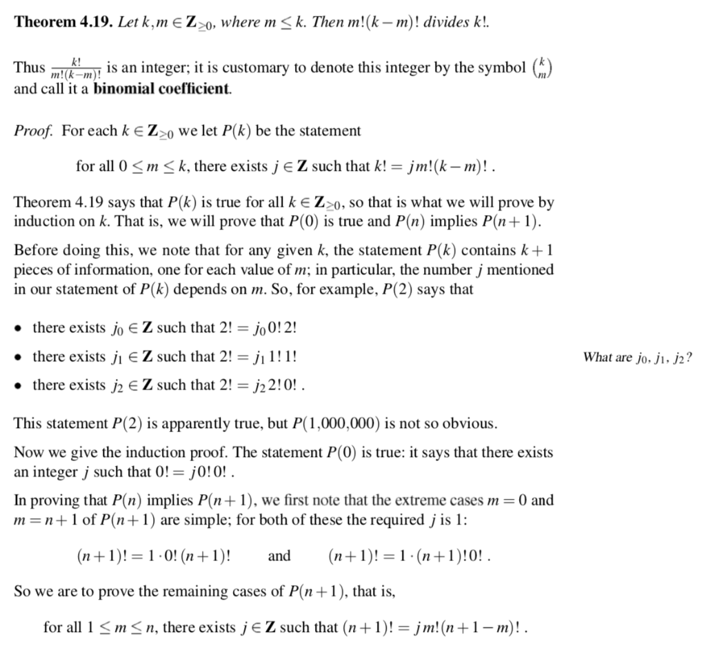 Solved Theorem 4.19. Let k, m є Z-0, where m-k. Then | Chegg.com