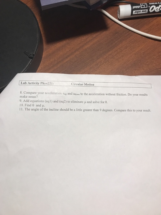 Solved Lab Activity Phys221: Circular Motion Objective: In | Chegg.com