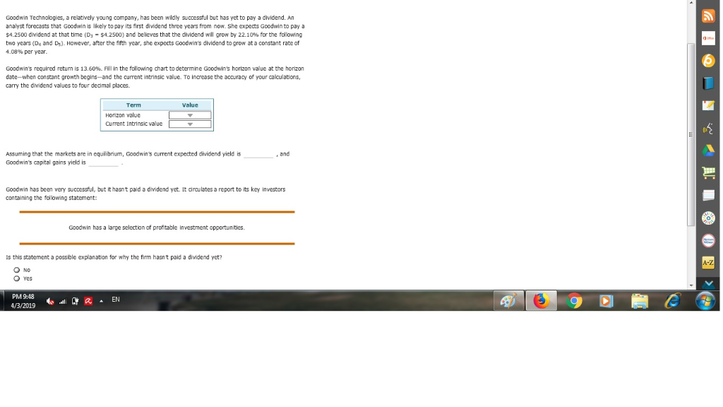Solved Goodwin Technologies, a relatively young company, has | Chegg.com