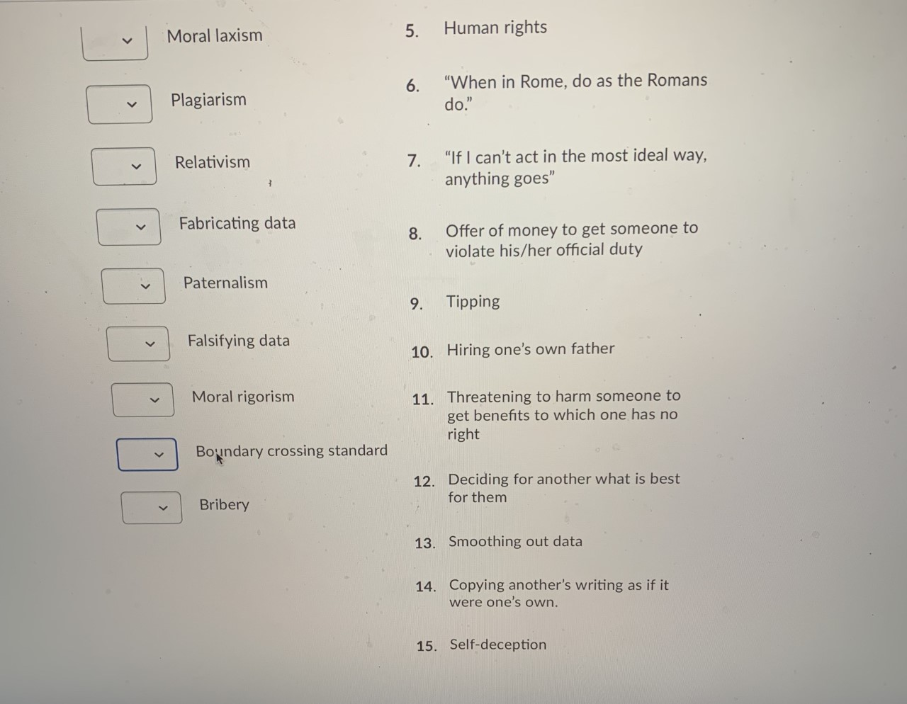 1. Making up numbers 2. Fence jumping 3. Spreading | Chegg.com