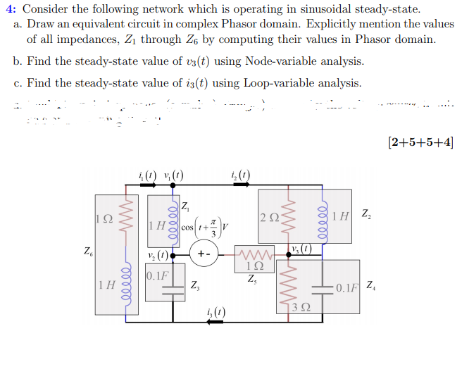 Solved 4: Consider the following network which is operating | Chegg.com