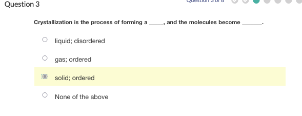 Solved Crystallization is the process of forming a , and the | Chegg.com