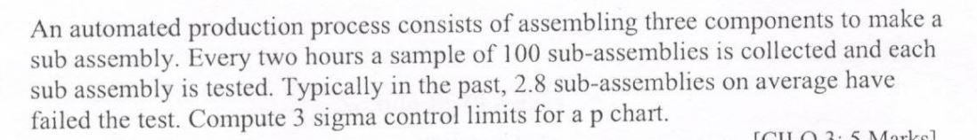 Solved An automated production process consists of | Chegg.com