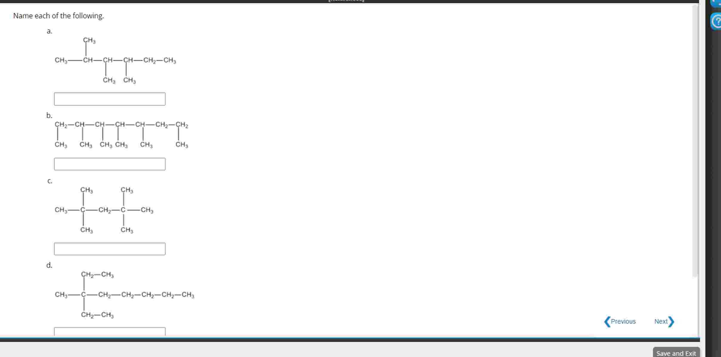Solved Name each of the following.b.c.d. | Chegg.com