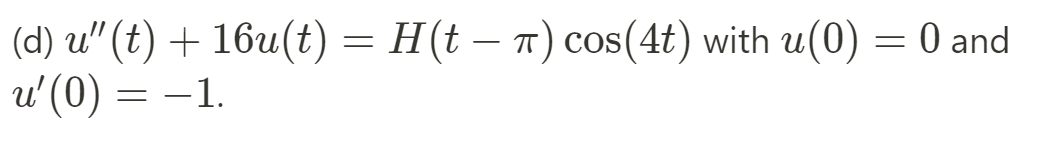 Solved Solve the following second-order ODEs using the | Chegg.com