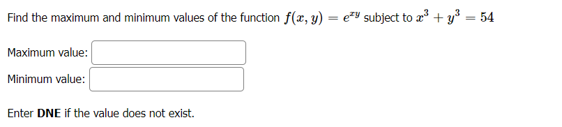 Solved Find the maximum and minimum values of the function | Chegg.com