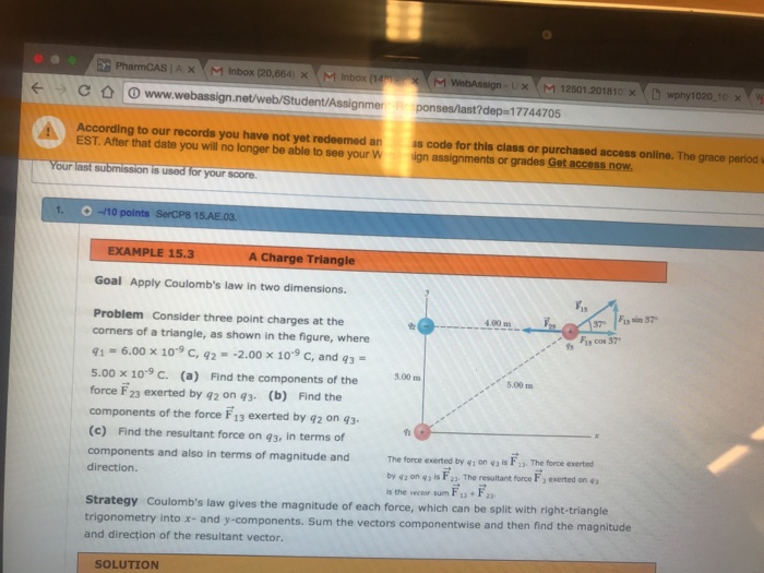 Solved Using the same triangle, find the vector components | Chegg.com