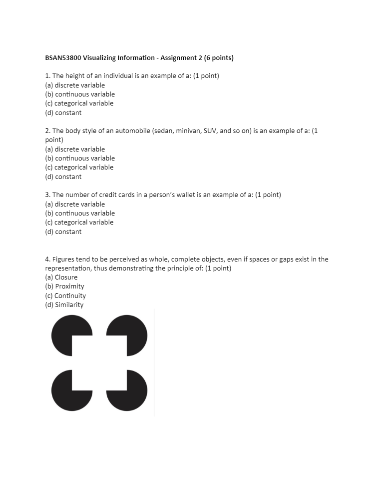 Solved BSAN53800 Visualizing Information - Assignment 2 ( 6 | Chegg.com