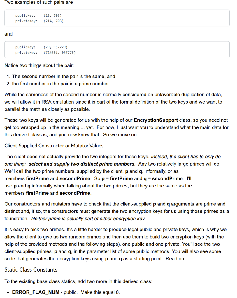 Using Inheritance Application: Encryption Keys 0534 | Chegg.com
