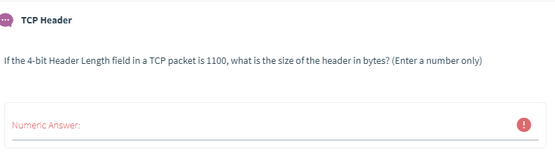 Solved TCP Header If the 4-bit Header Length field in a TCP | Chegg.com