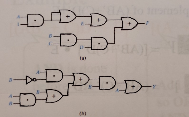 Solved For each of the following circuits find the output | Chegg.com