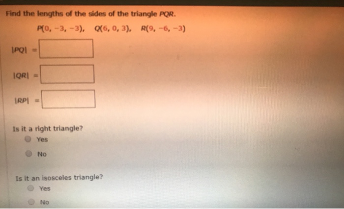 Solved Use the given points to answer the following | Chegg.com