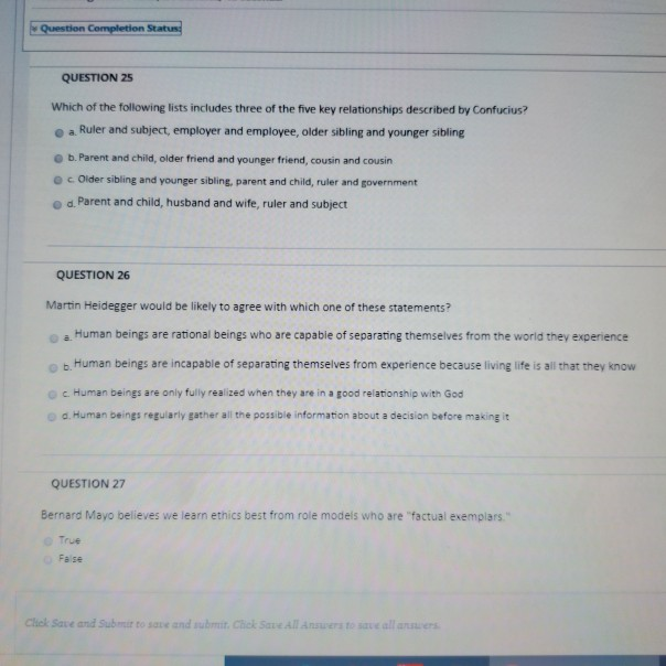 Solved Question Completion Status QUESTION 25 Which of the | Chegg.com
