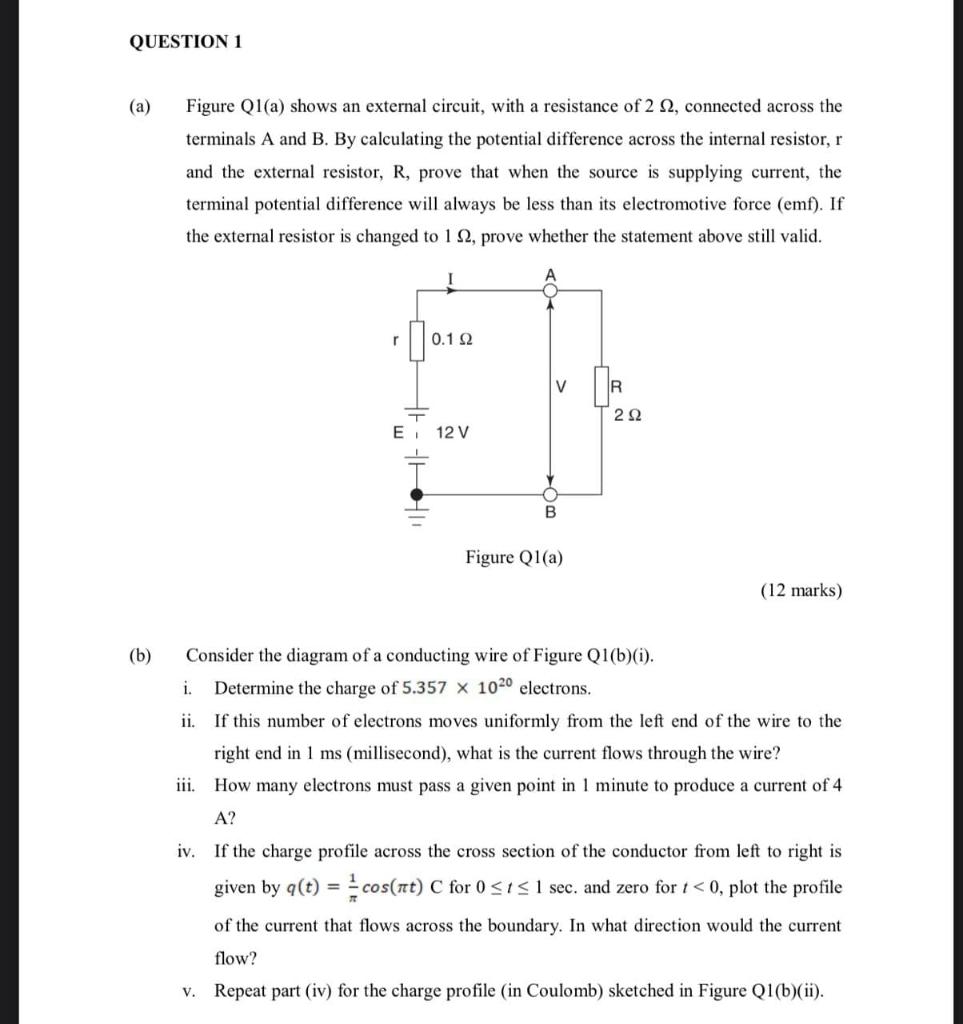 Solved (b) Consider the diagram of a conducting wire of | Chegg.com