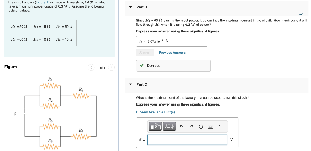 Solved The circuit shown (Figure 1) is made with resistors, | Chegg.com