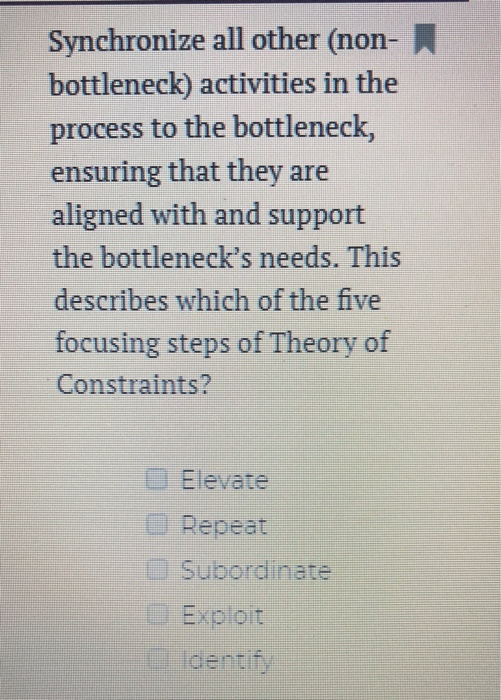 Solved Which of the following Project Job Shop Batch Process | Chegg.com