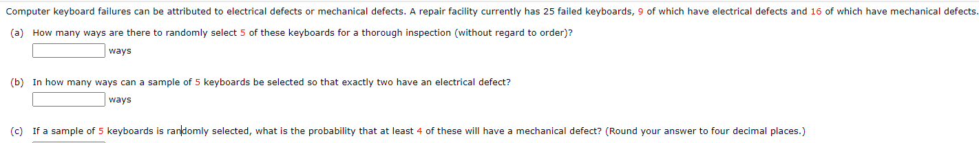 Solved Computer keyboard failures can be attributed to | Chegg.com