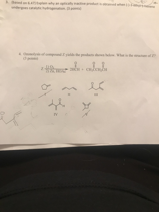Solved 3. (based on 6.47) Explain why an optically inactive | Chegg.com