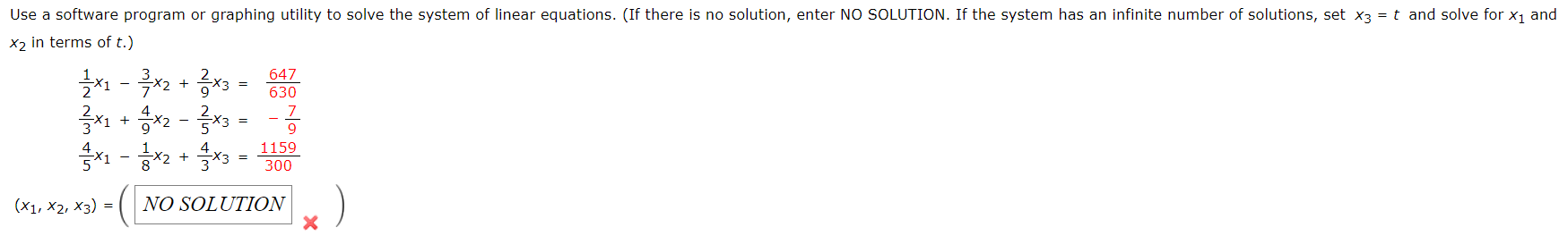 Solved Use a software program or graphing utility to solve | Chegg.com
