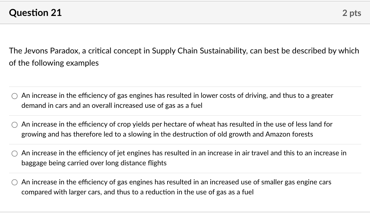 Solved The Jevons Paradox, a critical concept in Supply | Chegg.com