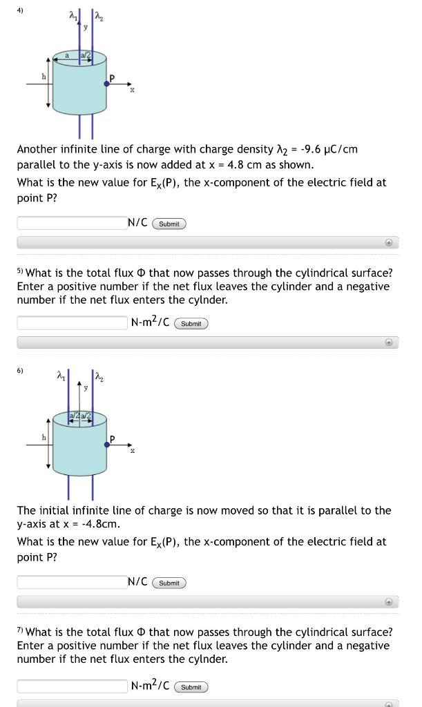 Solved Electric Flux and Field from Lines of Charge An | Chegg.com