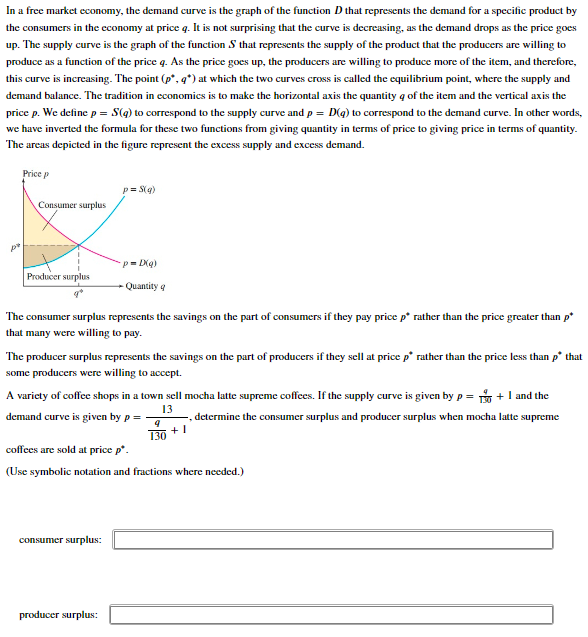 Solved In a free market economy, the demand curve is the | Chegg.com