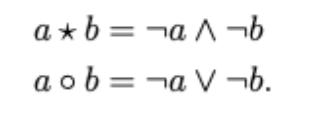 Solved We define two new operations and with a) Give the | Chegg.com