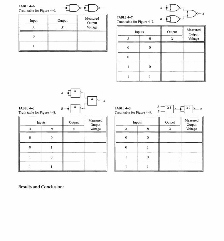 Solved TABLE 4-6 Truth table for Figure 4-6. X B Input | Chegg.com