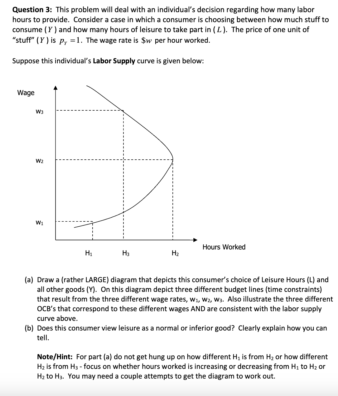 Solved Question 3: This problem will deal with an | Chegg.com