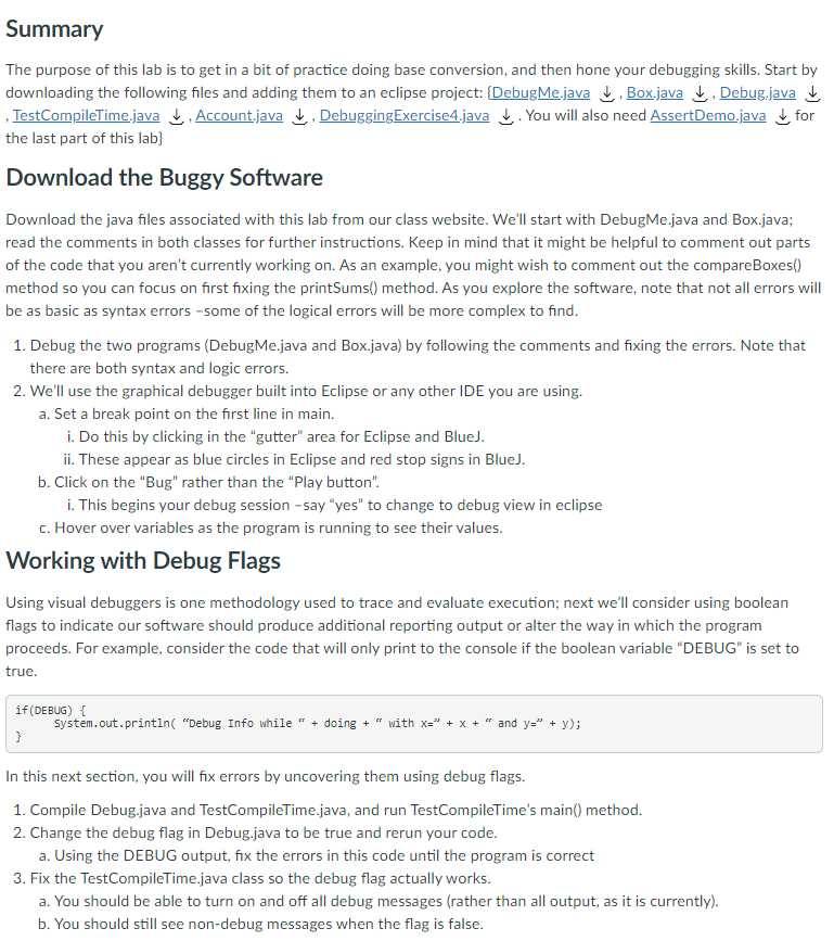 Solved Summary The purpose of this lab is to get in a bit of | Chegg.com