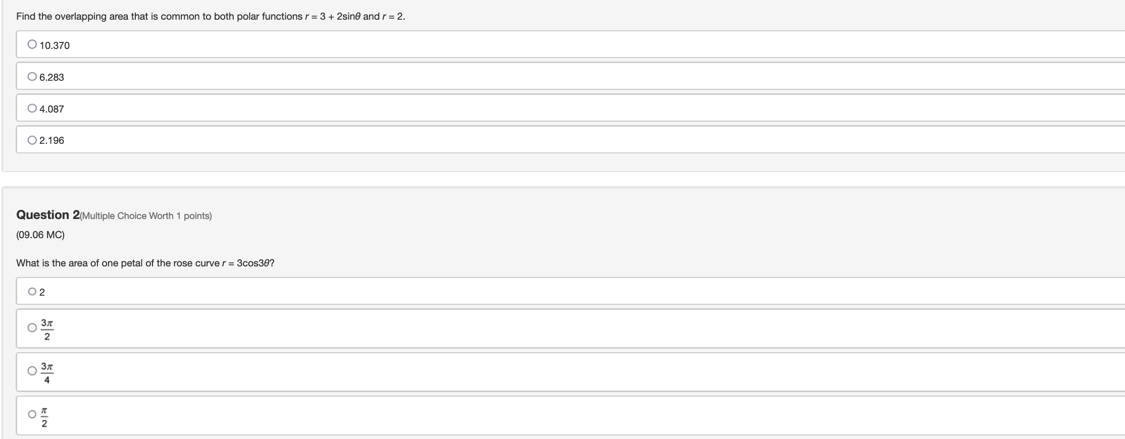 Solved Find the overlapping area that is common to both | Chegg.com