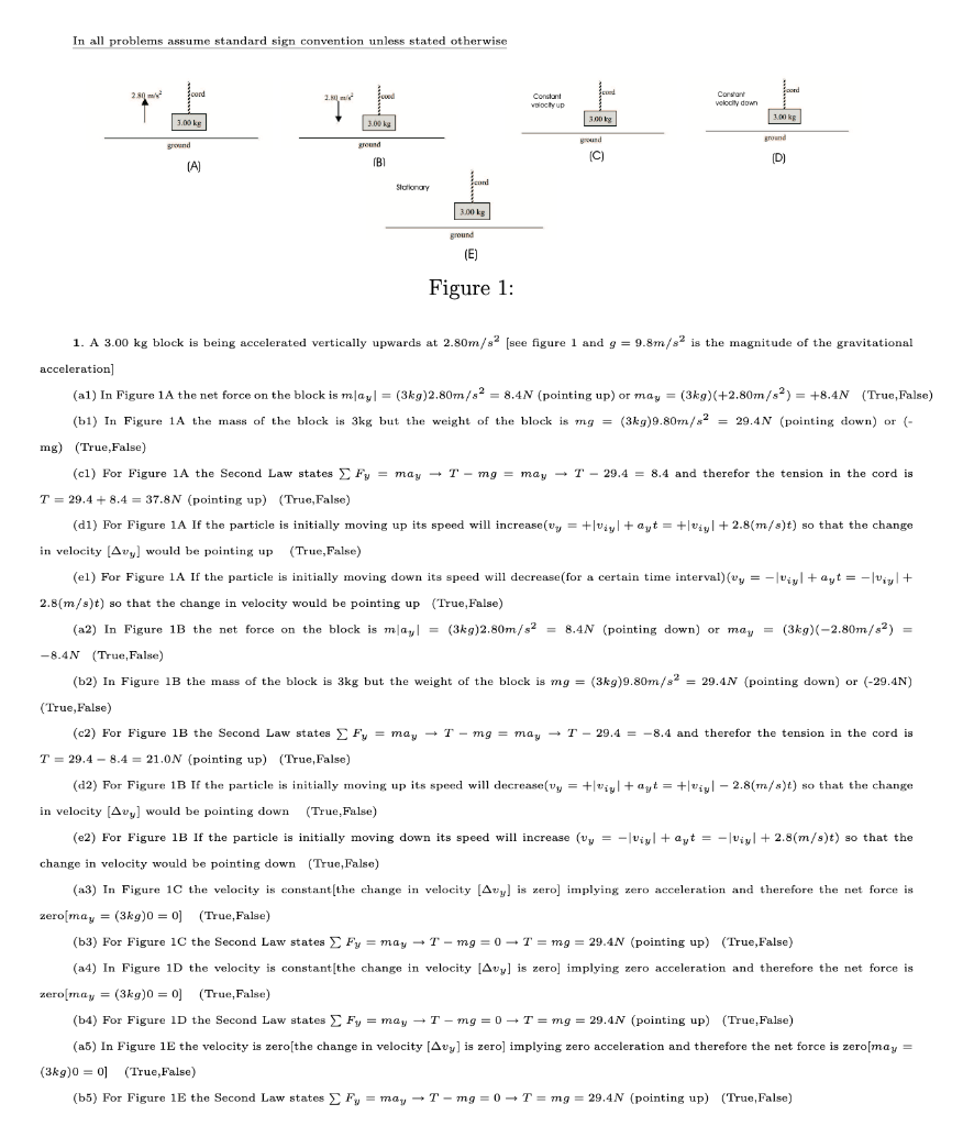 Solved In all problems assume standard sign convention | Chegg.com