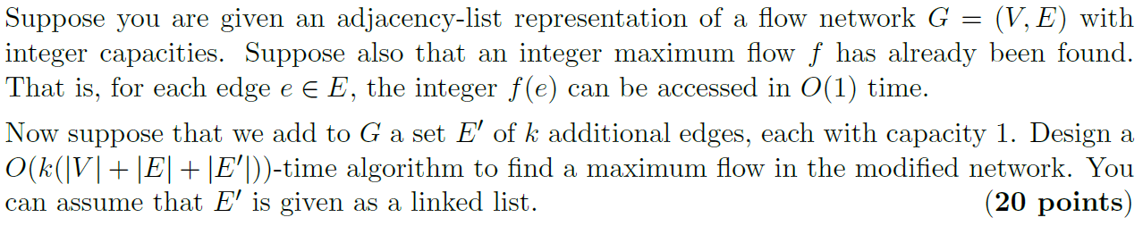 Solved Suppose you are given an adjacency-list | Chegg.com