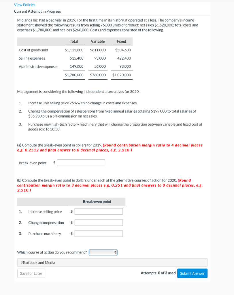 Solved Current Attempt in Progress Midlands Inc. had a bad | Chegg.com Solved Current Attempt in Progress Midlands Inc. had a bad | Chegg.com