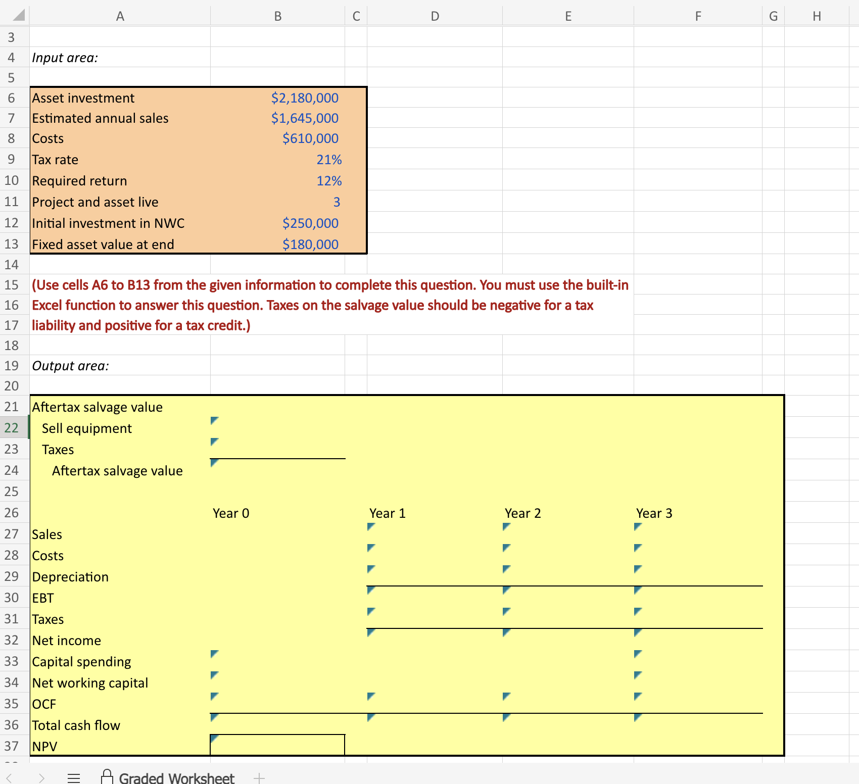 Solved ****PLEASE SHOW EXCEL FORMULAS**** Esfandairi | Chegg.com