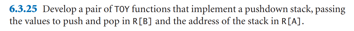 Solved 6.3.25 Develop a pair of TOY functions that implement | Chegg.com