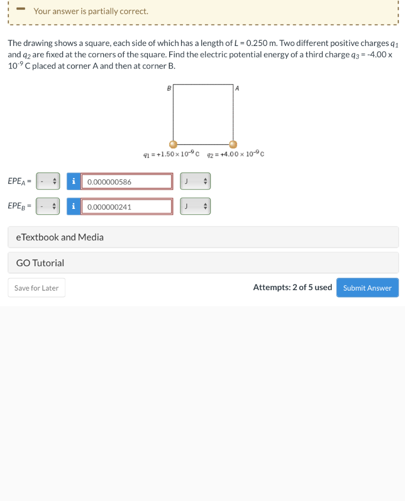 Solved The drawing shows a square, each side of which has a | Chegg.com