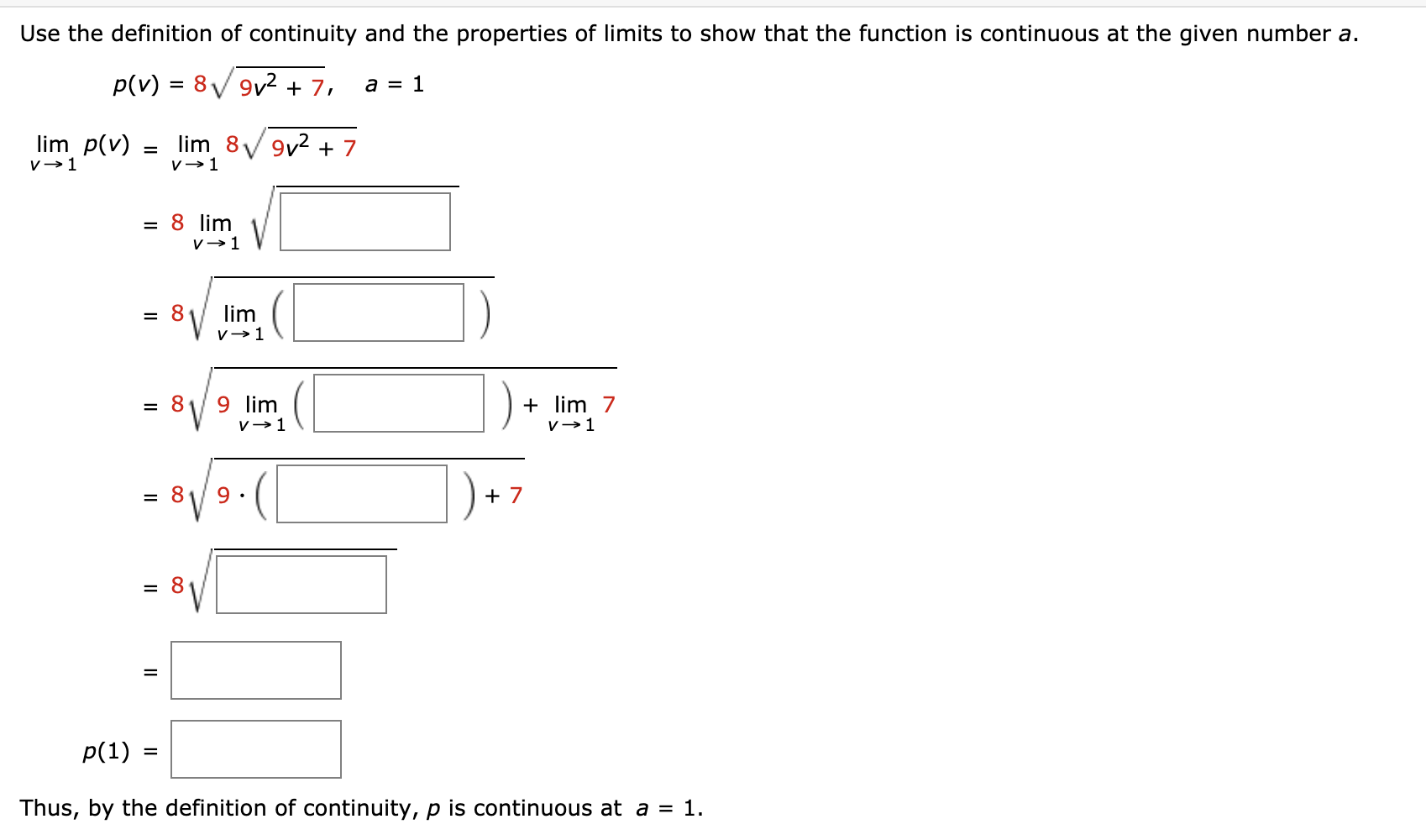 Solved Use the definition of continuity and the properties | Chegg.com