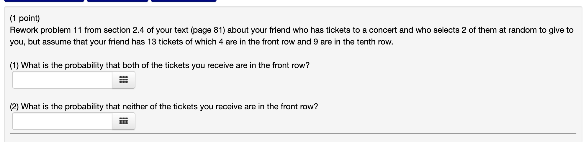 Solved Rework problem 11 from section 2.4 of your text (page | Chegg.com