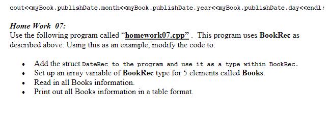 Solved The C++ Struct A C++ struct provides a mechanism for | Chegg.com