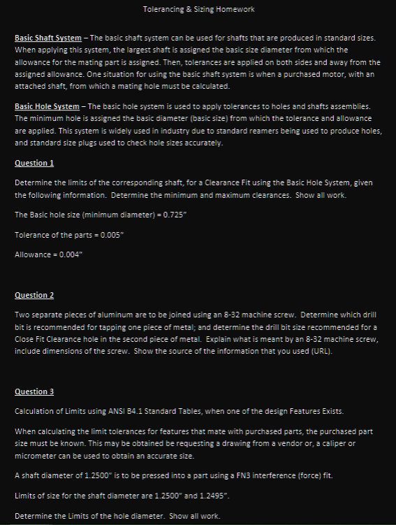 Solved Basic Shaft System – ﻿The basic shaft system can be | Chegg.com