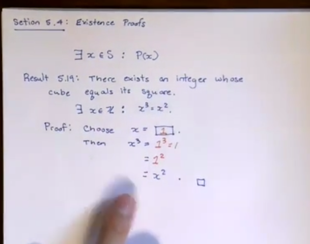 Solved Existence Proofs: I'm supposed to write out this | Chegg.com