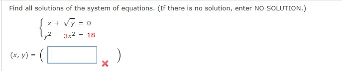 Solved Find all solutions of ﻿the system of ﻿equations. (If | Chegg.com